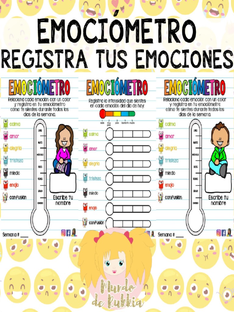 Emociómetro para Registrar Emociones Recopilado Por Mundo de Rukkia | PDF