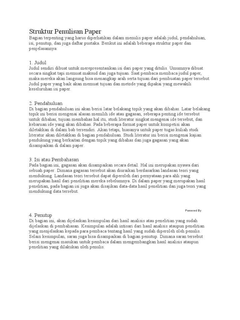 Struktur Penulisan Paper: 1. Judul | PDF