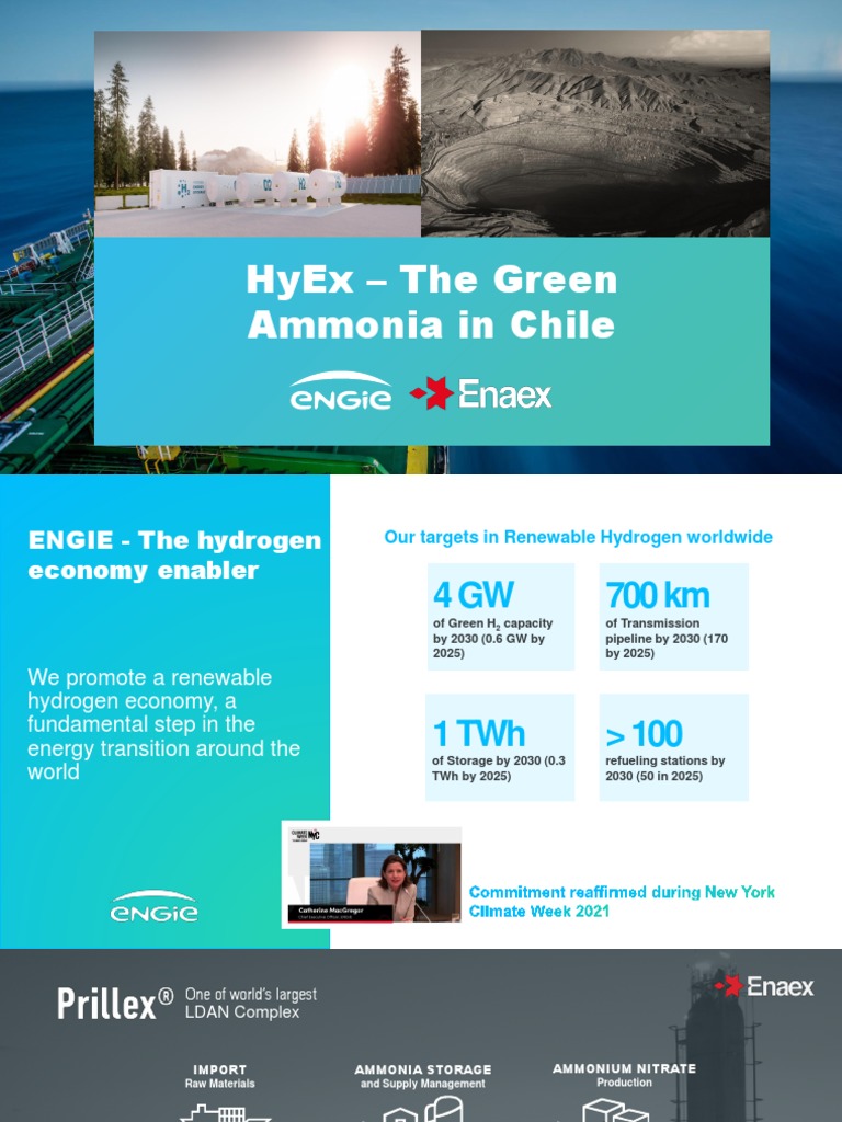 Showcase HyEx - Engie Enaex | PDF | Ammonia | Hydrogen Economy