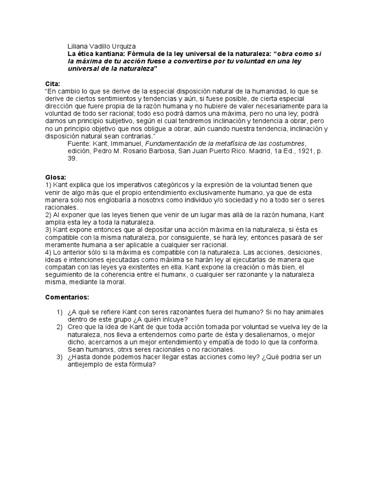 La Etica Kantiana LVU | PDF | Immanuel Kant | Metafísica