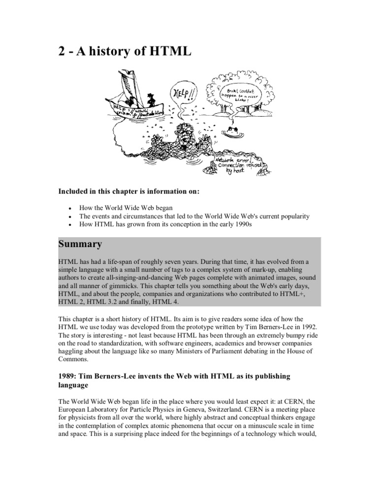 HTML History | Download Free PDF | Packet Switching | Internet