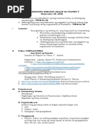 DLL-filipino-9 Unang Markahan | PDF