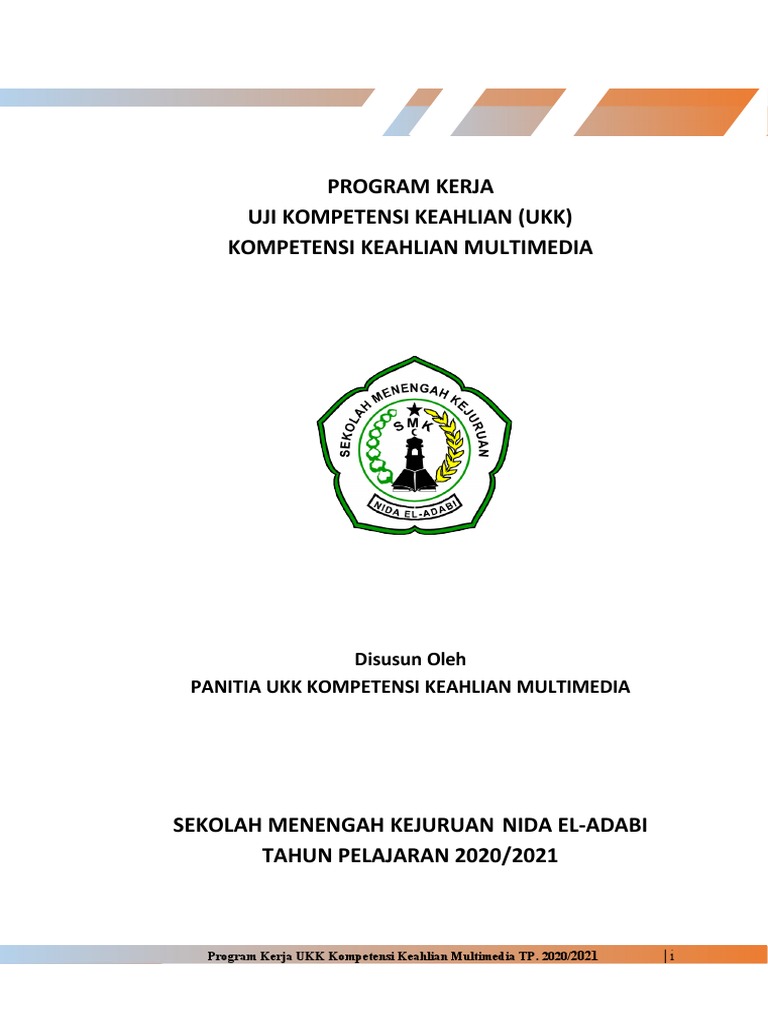 Program Kerja Ukk SMK Multimedia | PDF