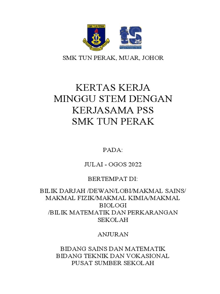 Kertas Kerja Minggu Stem 2022 | PDF