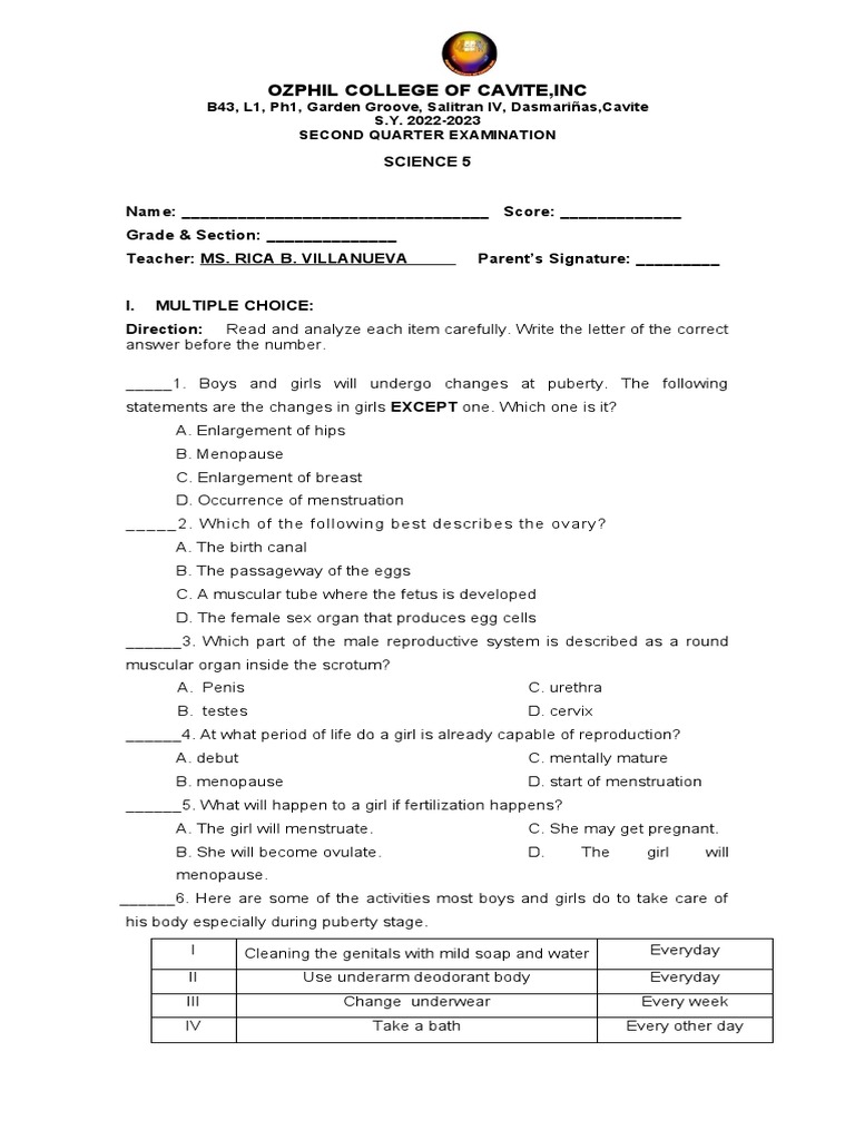 Science 5 - 2ND Quarter | PDF