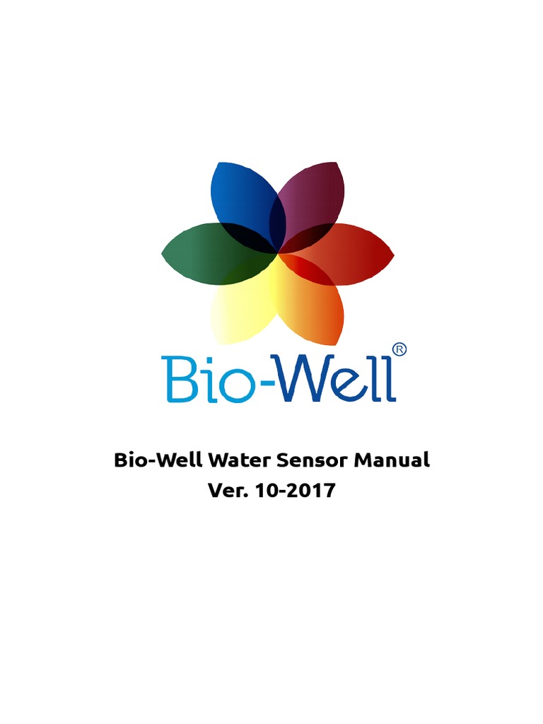 Biowell Water Sensor Manual 2017 | PDF | Image Scanner | Online And Offline