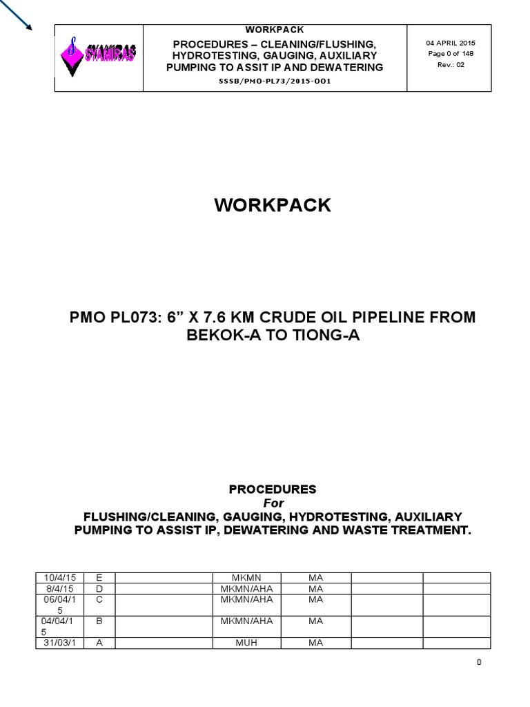 Workpack PL73-Rev05 | PDF