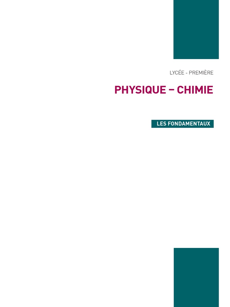 Physique Fondamentaux | PDF
