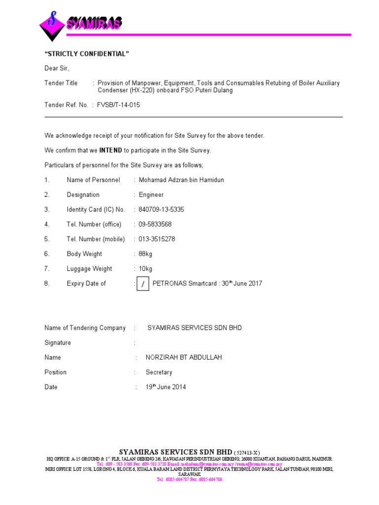 Boiler Retubing Tender Participation Notice | PDF | Business
