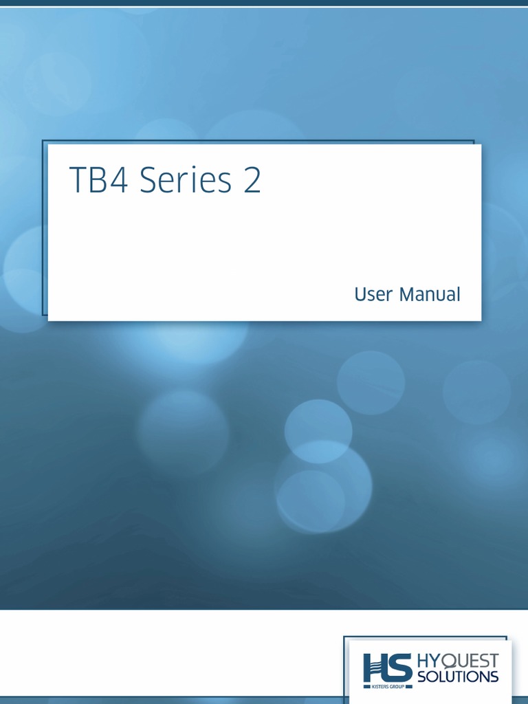 TB4 Series2 Manual | PDF