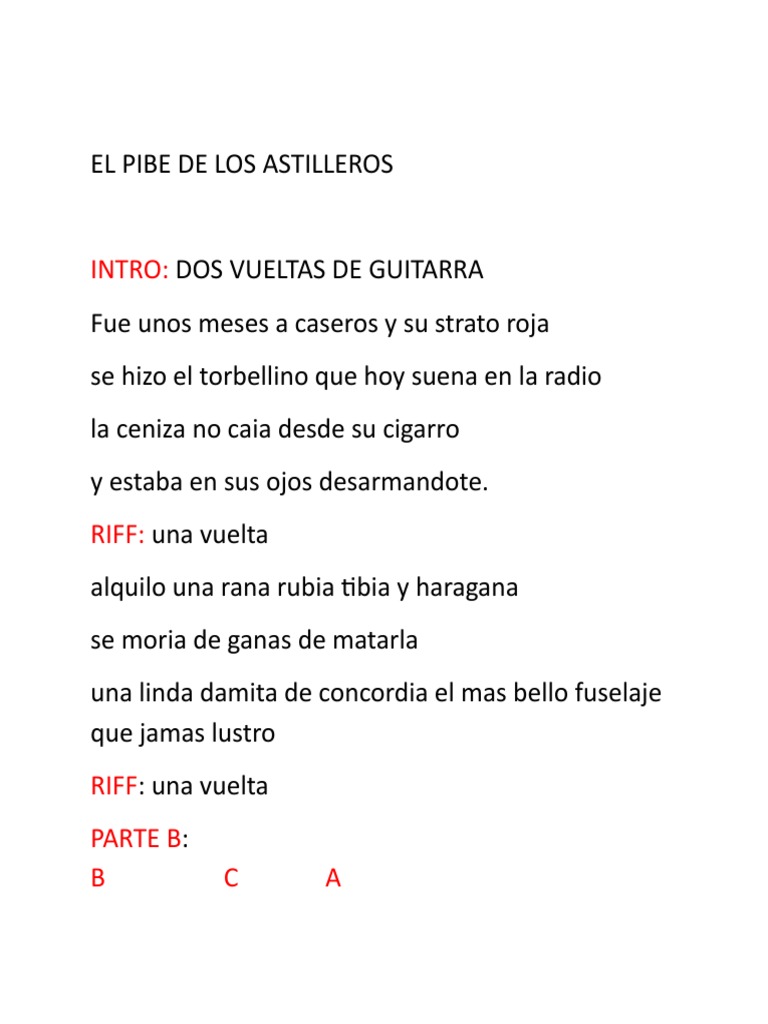 El Pibe de Los Astilleros Forma | PDF