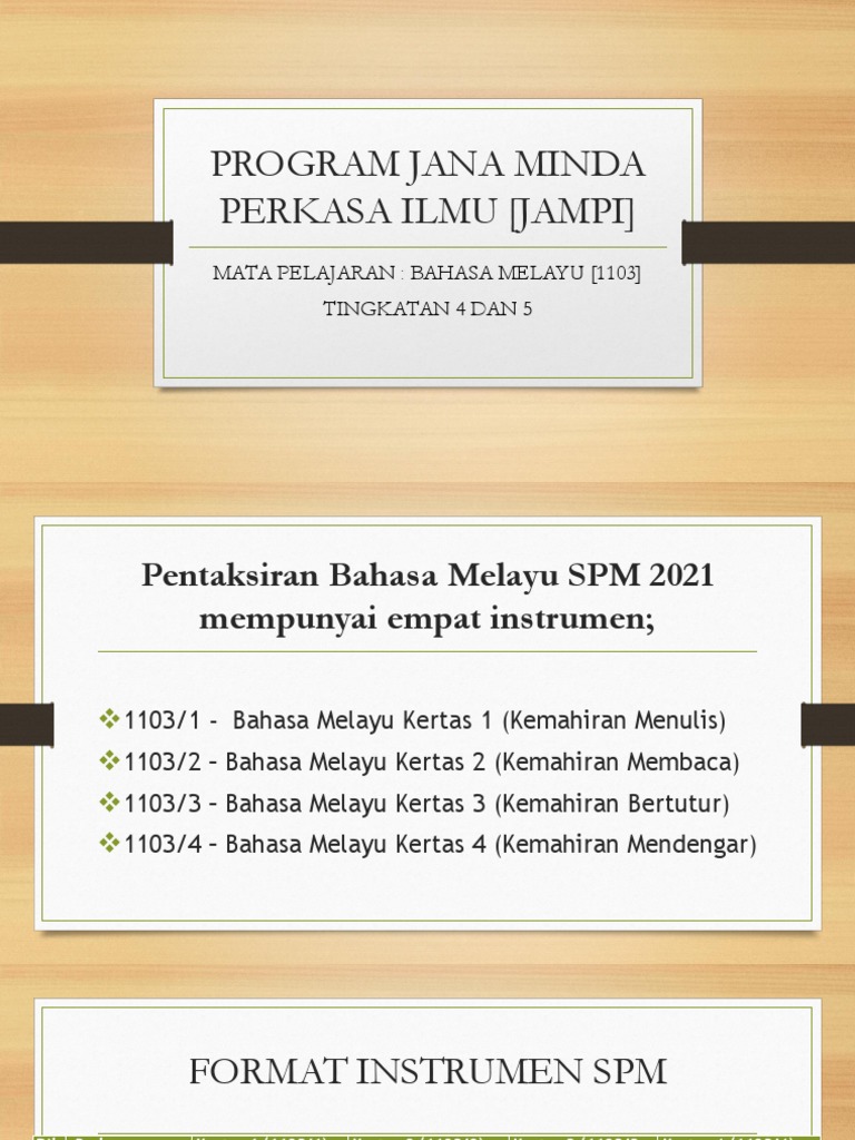 Jampi BM Ting 4 | PDF