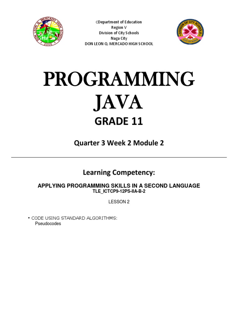 Q3 SHS Ict 11 M2-3 | PDF | Algorithms | Computer Programming