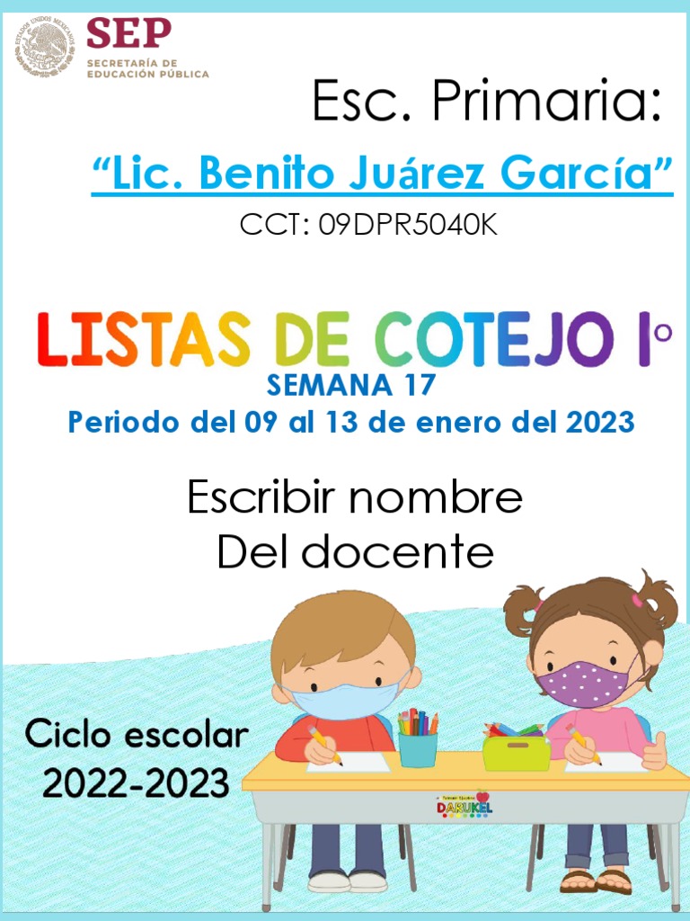 1° Sem17 Lista de Cotejo Darukel | PDF