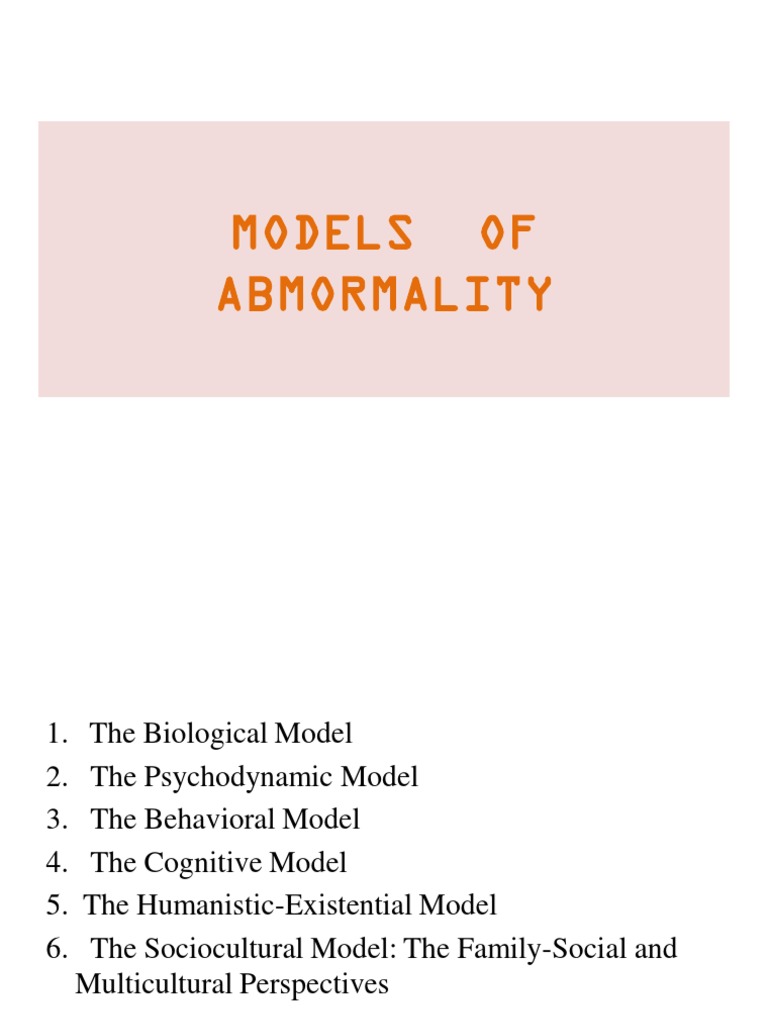 Models of Abnormality: Biological Perspectives | PDF | Brain | Neuron
