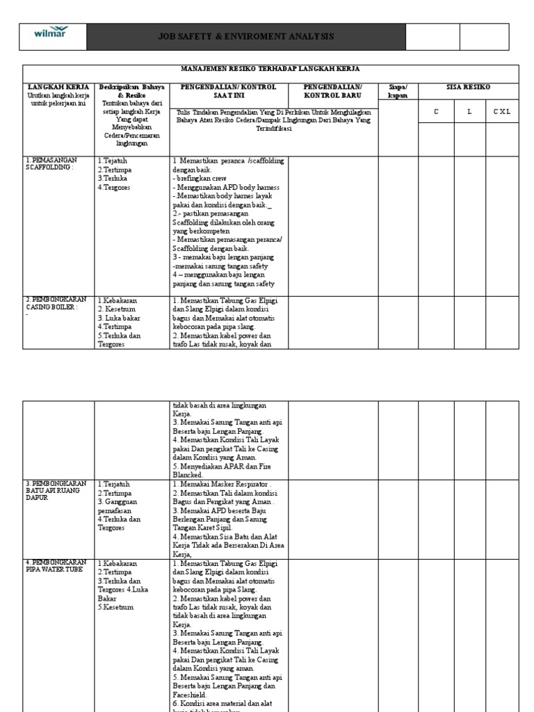 JSA BOILER PART I Revieew | PDF