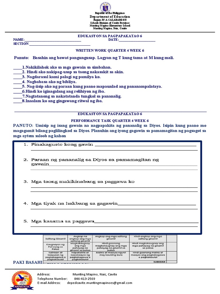 Esp Week 6 | PDF