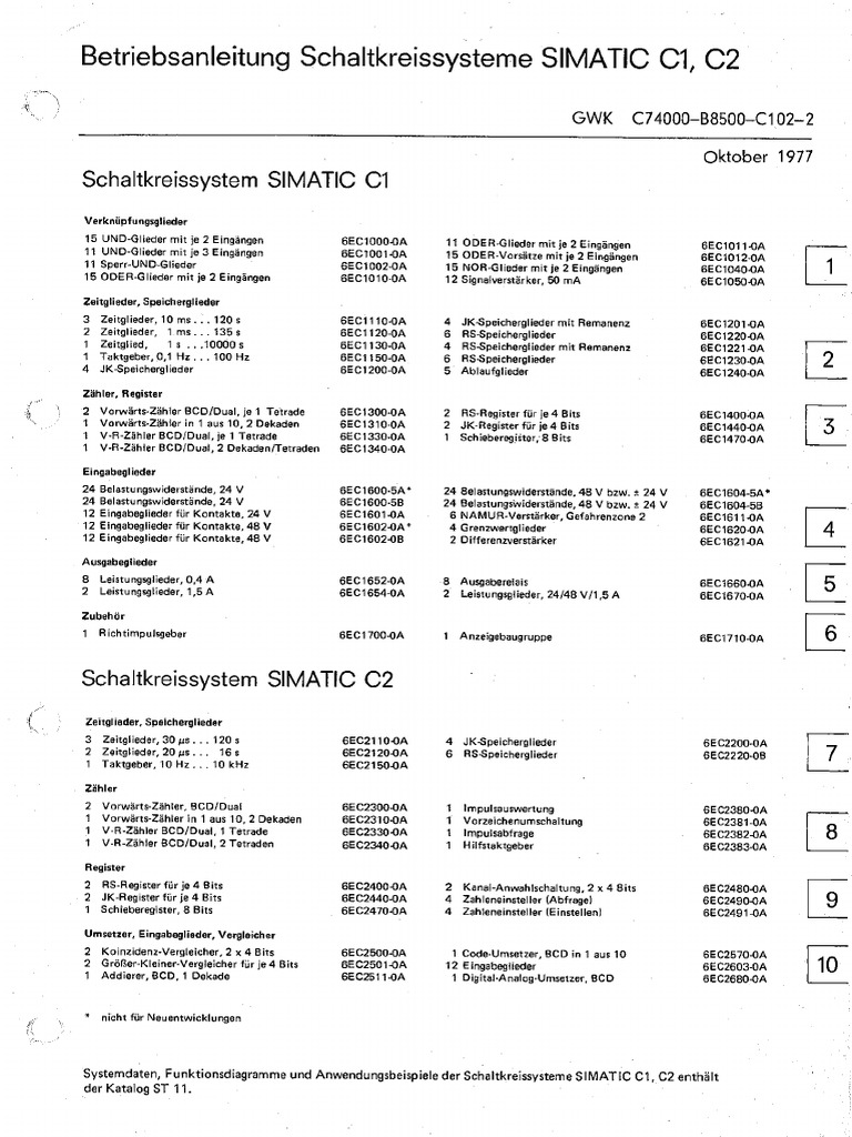 Siemens C1 & C2 | PDF
