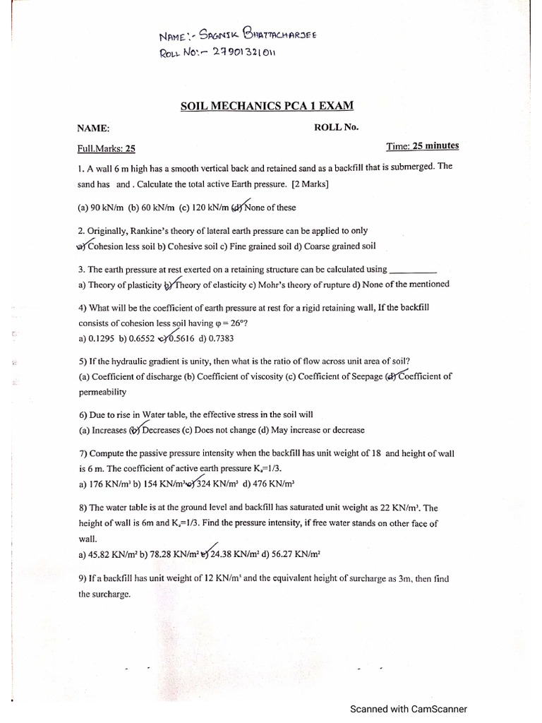 Sagnik Soil Mechanics | PDF