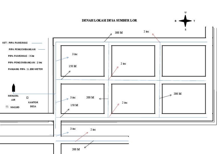 Denah Lokasi Desa Sumber Lor | PDF