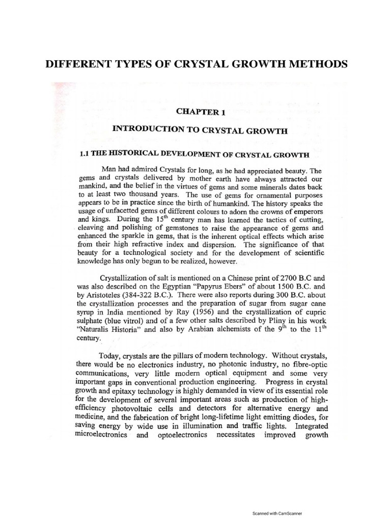 Crystal Growth (PHD Course Work) | PDF