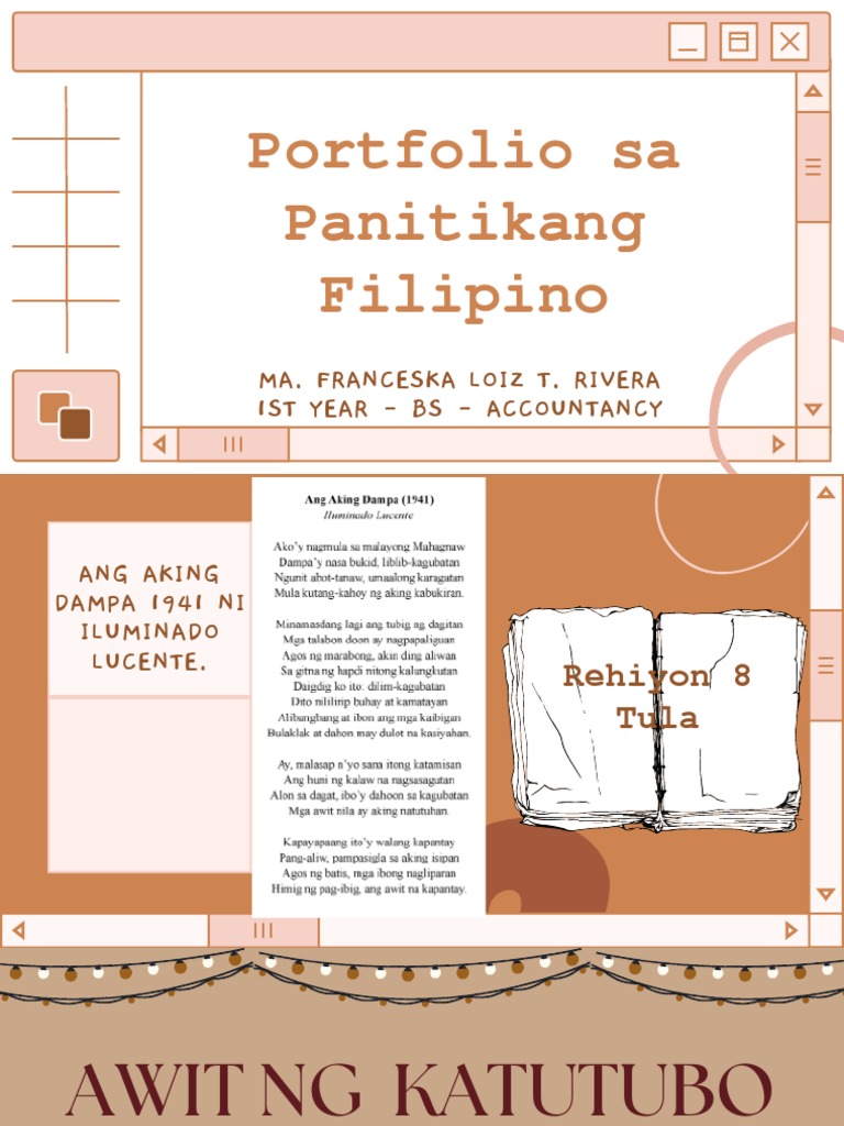 Portfolio Sa Panitikang Filipino | PDF