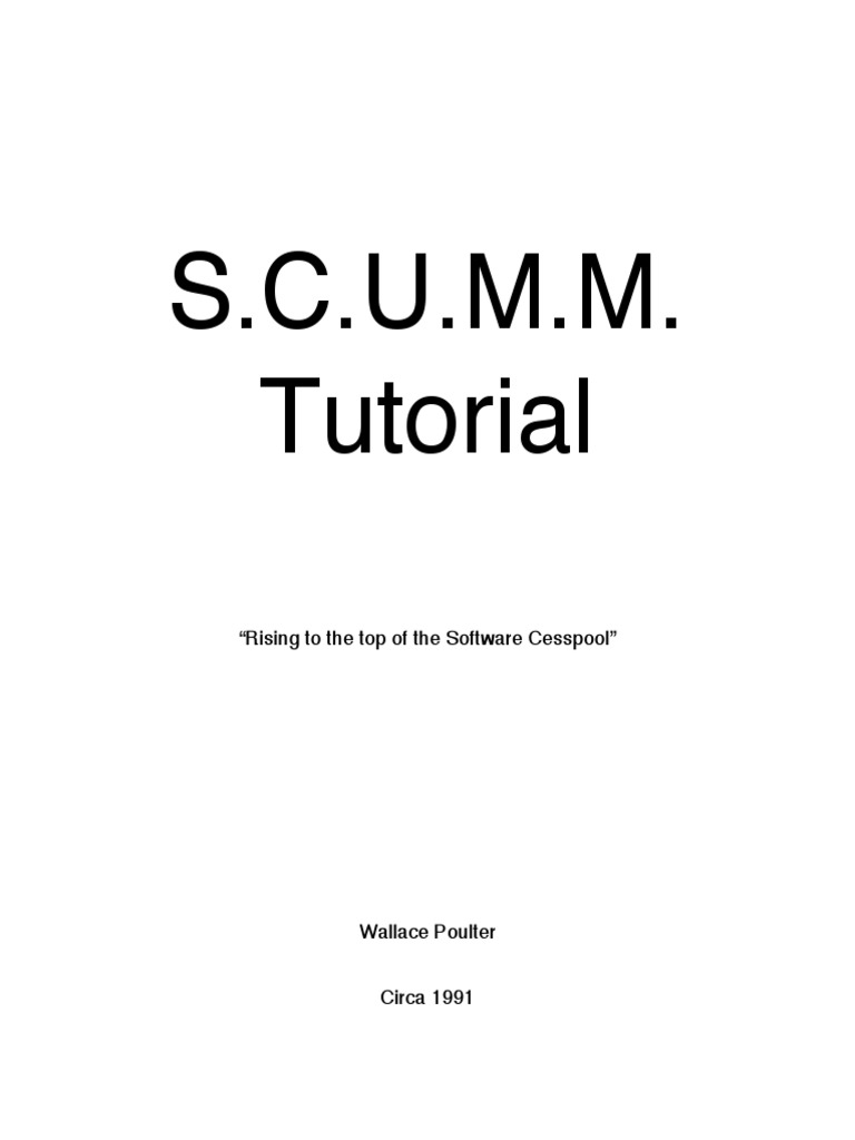 SCUMM Tutorial 0.1 | PDF | Menu (Computing) | Computer Science