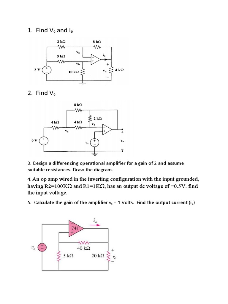 Assignment Op Amp | PDF Assignment Op Amp | PDF
