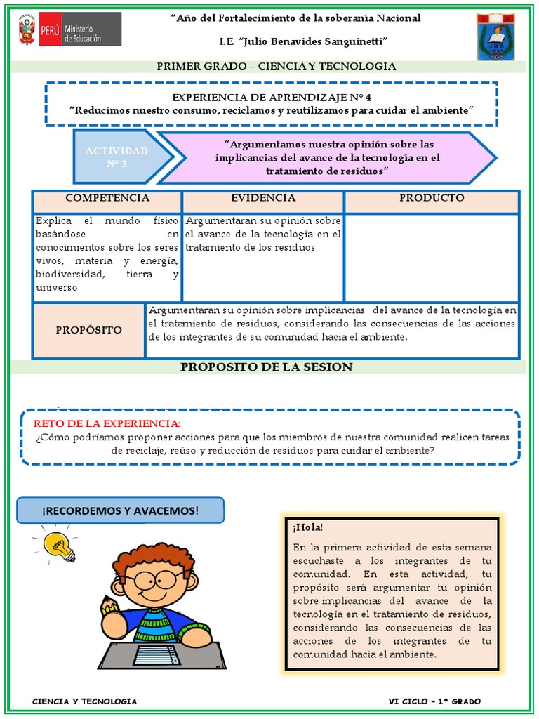 (1y2) 4 Actividad de Cyt #03 | PDF | Residuos | Suelo