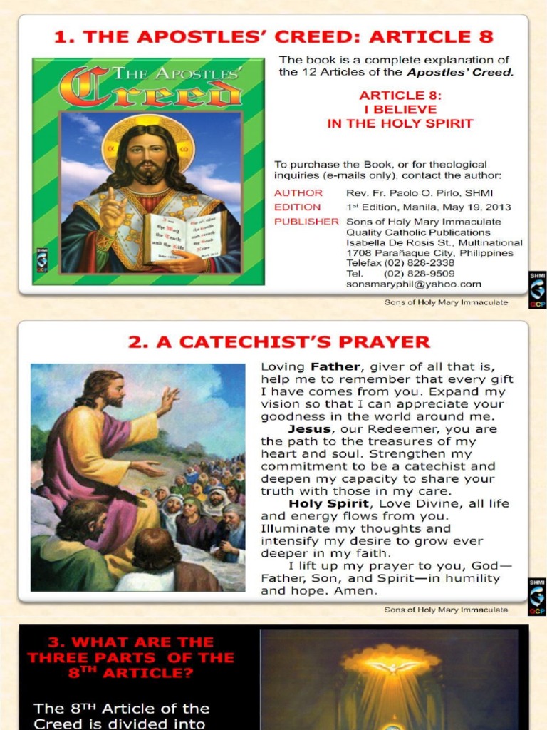 Apostles Creed Article 8 | PDF