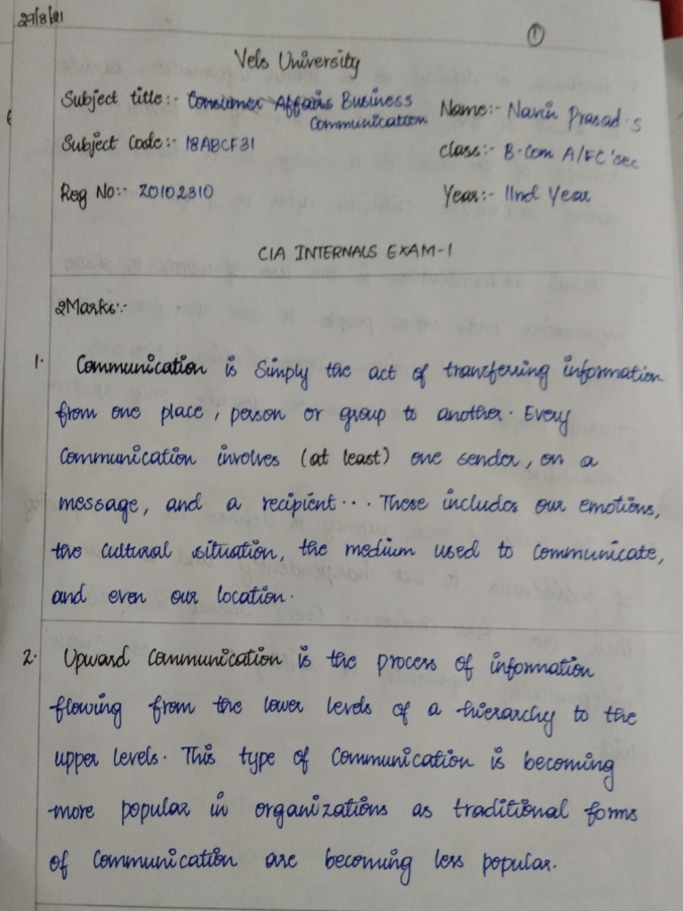 Business communication Notes | PDF