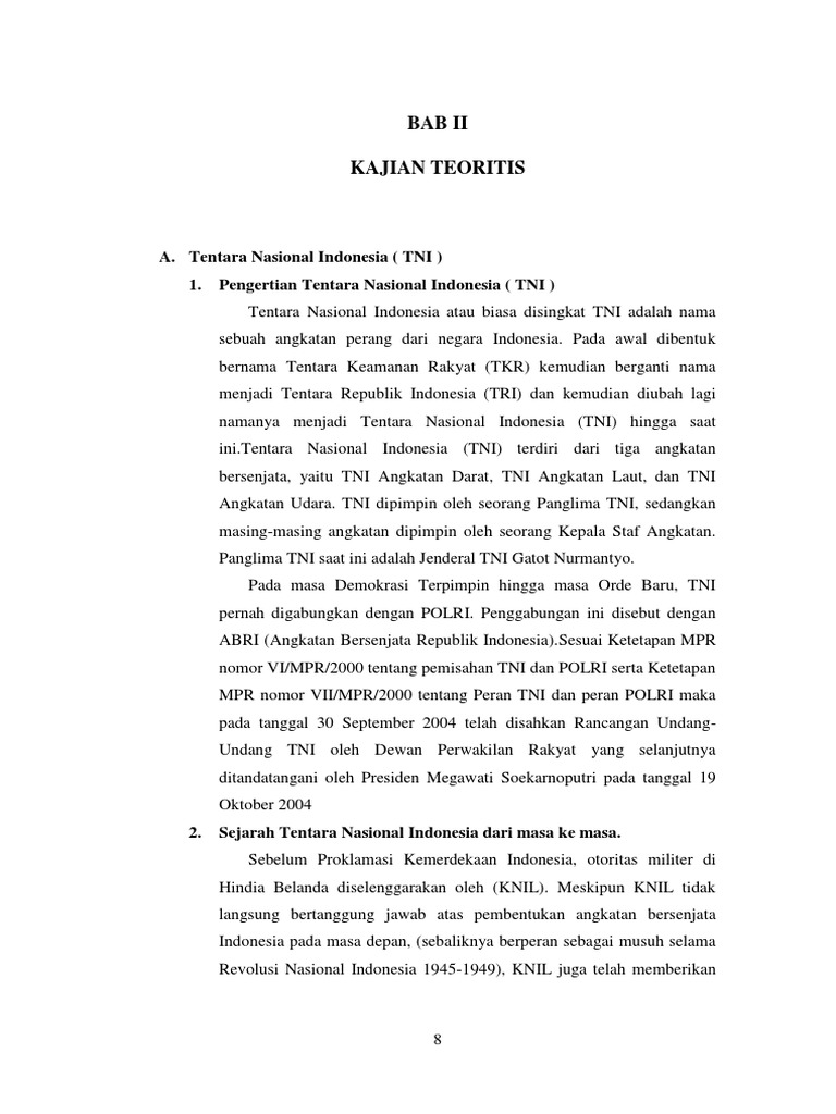 MENGURAI PERKEMBANGAN TENTARA NASIONAL INDONESIA | PDF