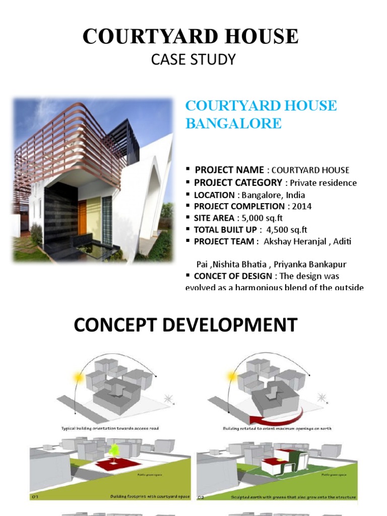 COURTYARD HOUSE and Mechanical Ventilation | PDF | Ventilation ...