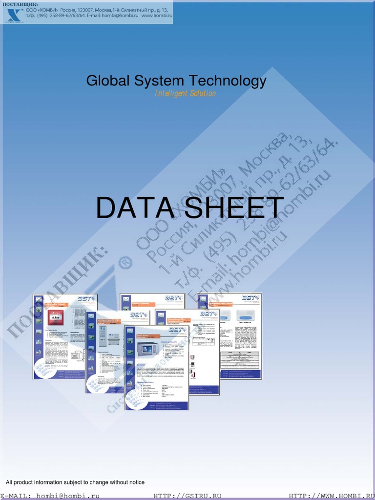 Data Sheet GST | PDF | Sensor | Electrical Wiring