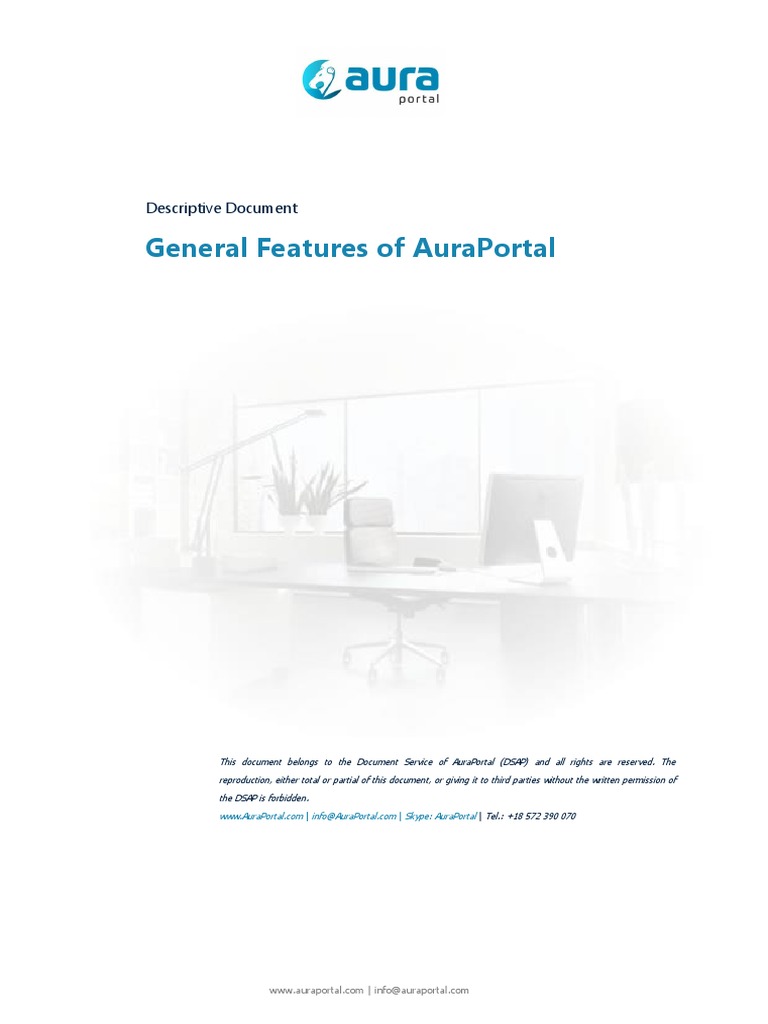 General Features AuraPortal | PDF | Business Process Management | Share Point