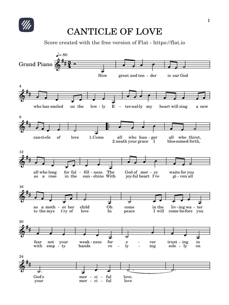CANTICLE OF LOVE Ave | PDF