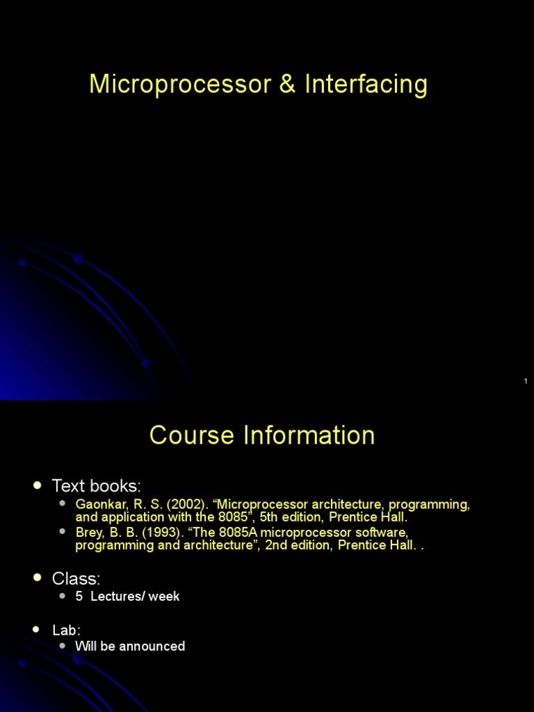 Lecture1-Microprocessors, Microcontroller Assembly Language | PDF | Integrated Circuit | Programming
