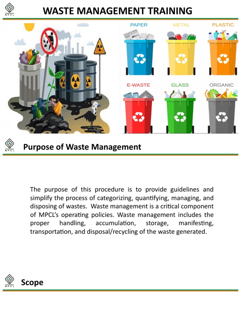 Waste Management Training Guidelines | PDF | Waste Management | Waste