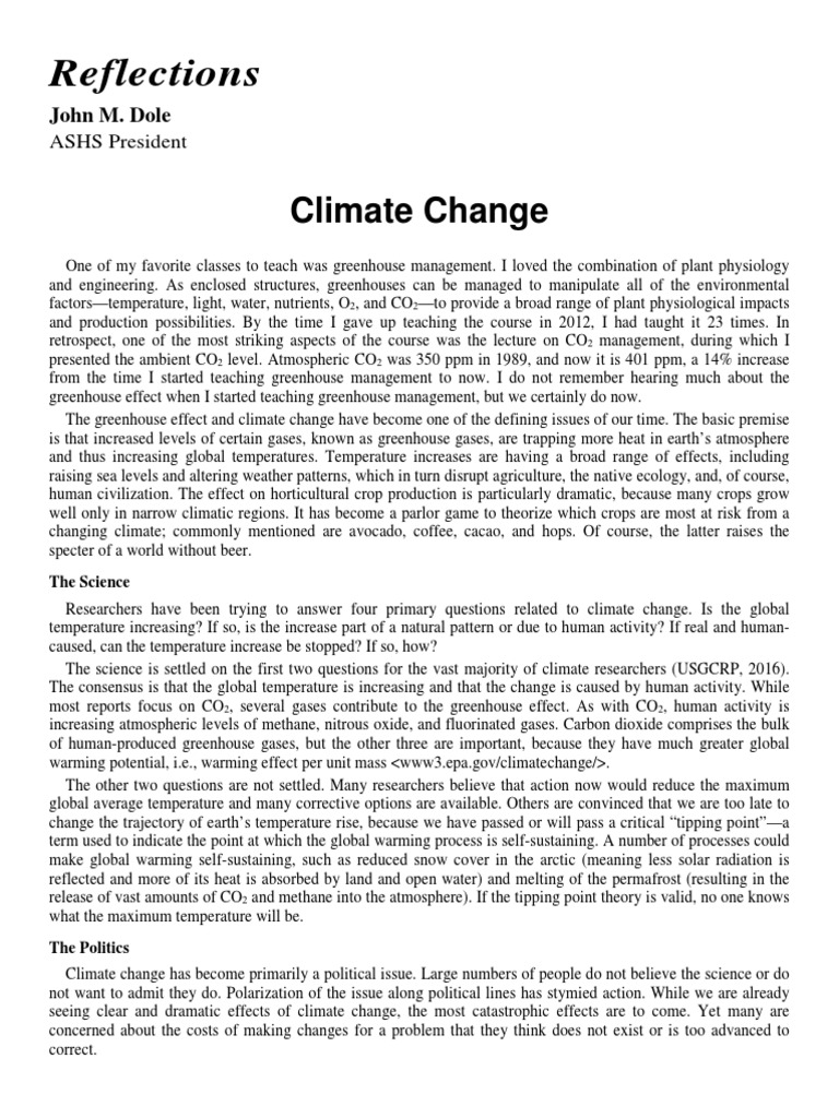 Climate Change | Download Free PDF | Climate Change | Greenhouse Gas