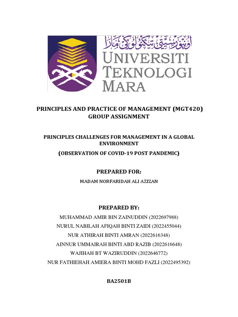 Management Challenges Post-COVID-19 | PDF | Business