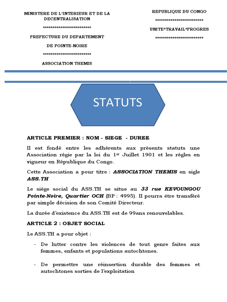 Statuts Themis | PDF