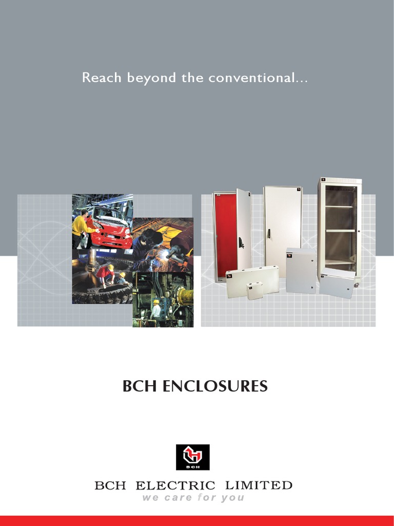 BCH Range of Ip55 Ip66 Enclosures Eng 57215 | PDF | Sheet Metal | Door