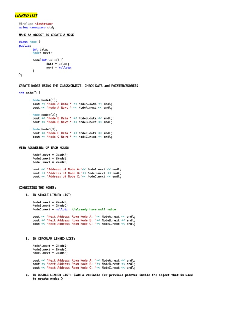 Linked List | PDF