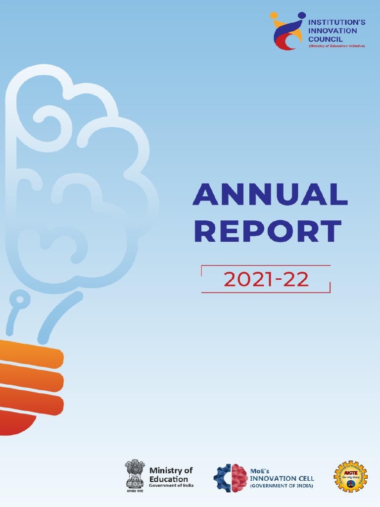 IIC Annual Report 2021-22 | Download Free PDF | Mentorship | Startup ...