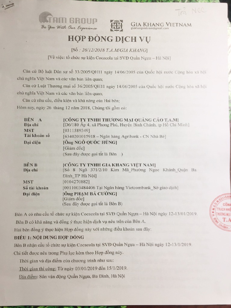 26-12-2018 Tam - Gia Khang | PDF