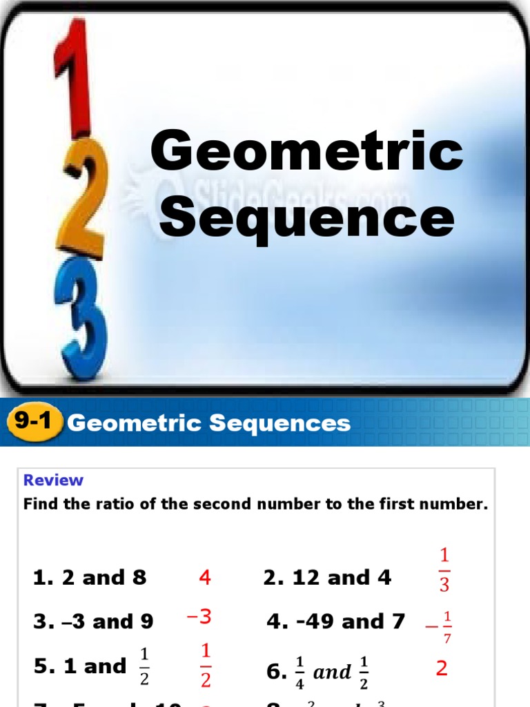 Geometric Sequences | PDF | Sequence | Geometry
