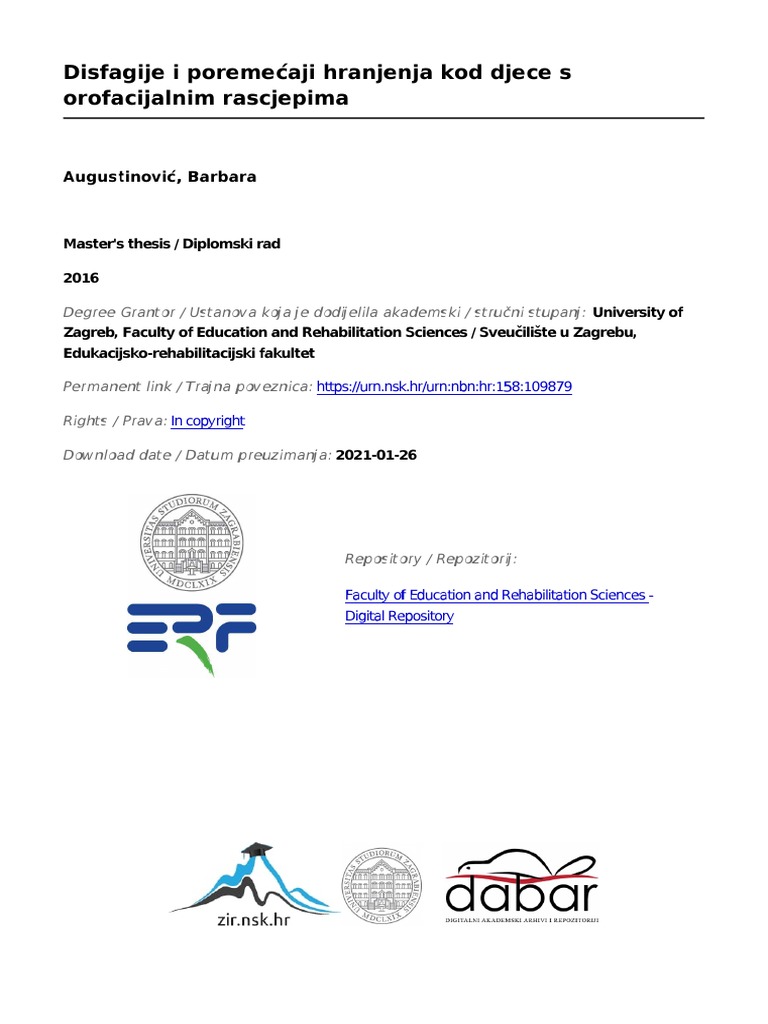 Augustinovic Barbara Erf 2016 Diplo Sveuc | PDF