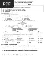 PERFORMANCE TASKS Grade 9 Second Quarter | PDF | Art | General Fiction