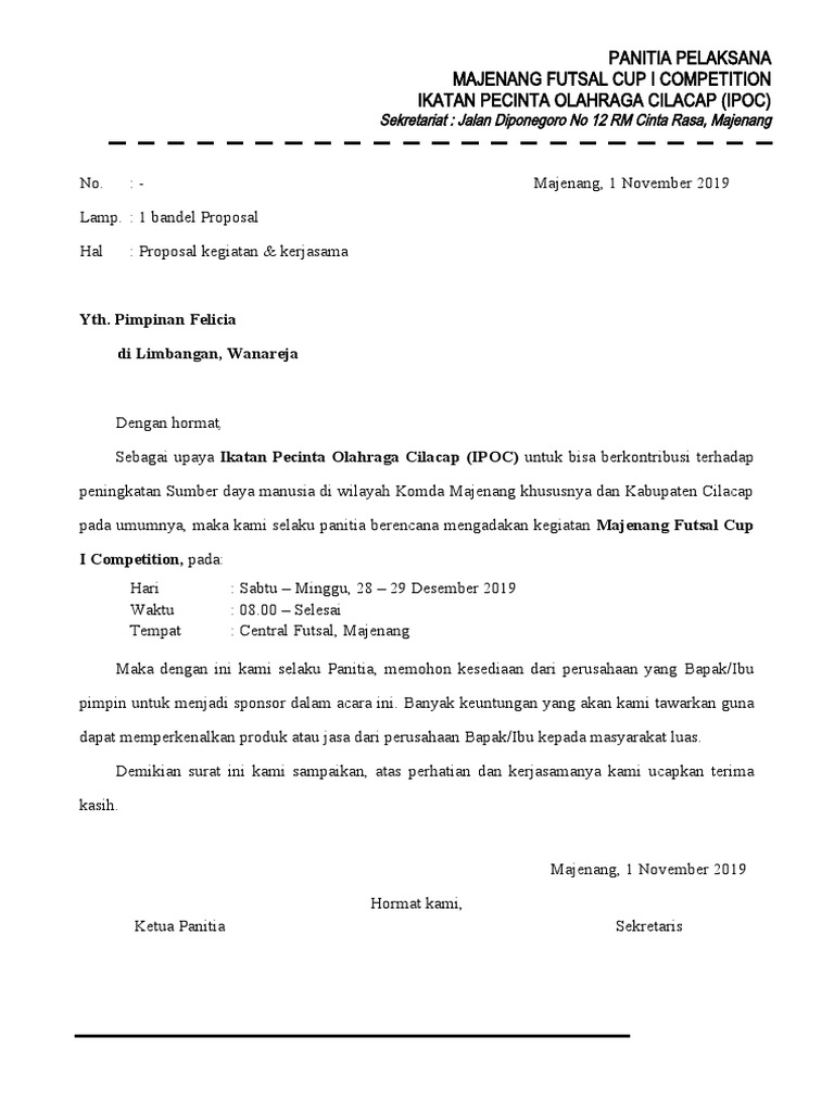 Surat Proposal | PDF