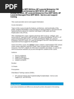 HP Printer Service PIN Codes List | PDF | Menu (Computing) | Touchscreen